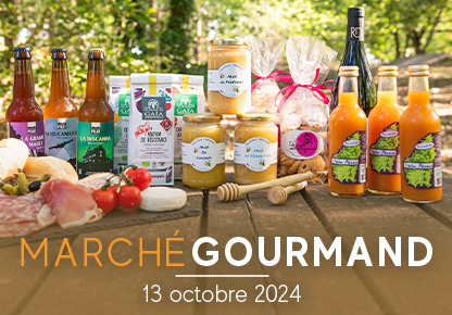 Marché gourmand au Wow Safari Peaugres